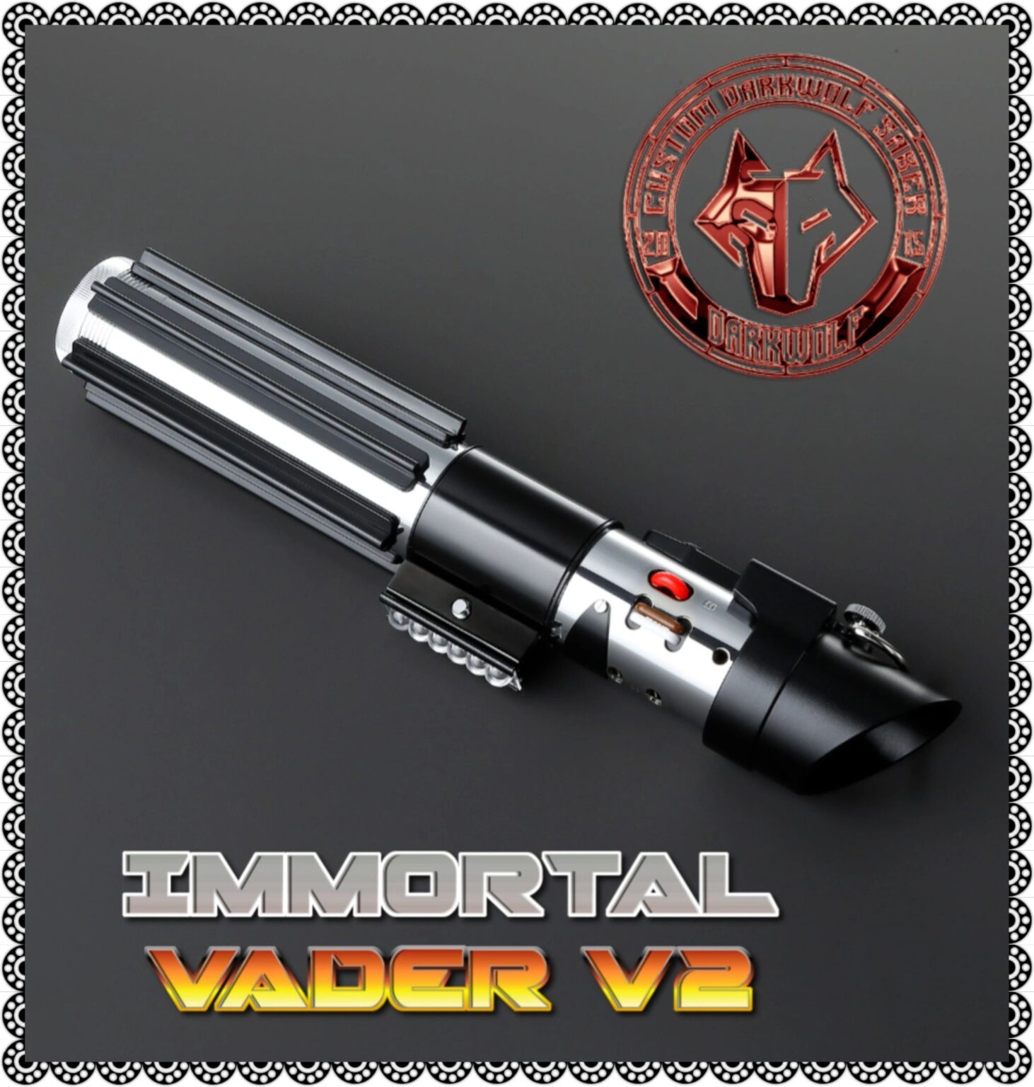 Immortal Vader V2 Lightsaber | Pixel & Proffie Saber