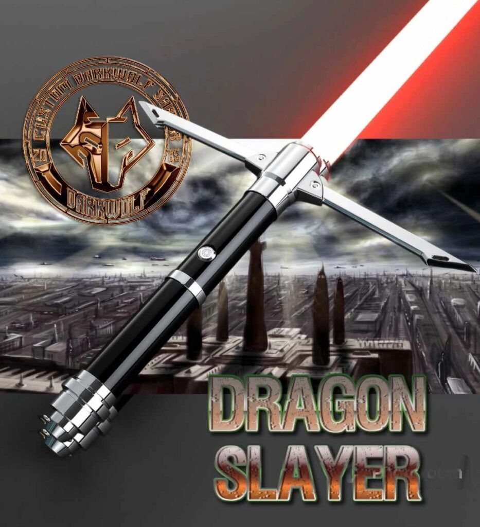 Dragon Slayer Crossguard Lightsaber | Custom Neopixel Saber
